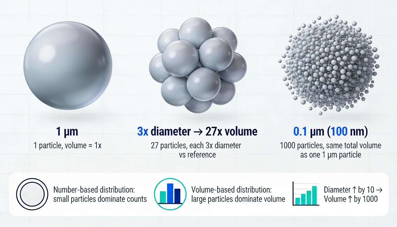 Particle Size Distribution Bases: Number vs Volume vs Intensity